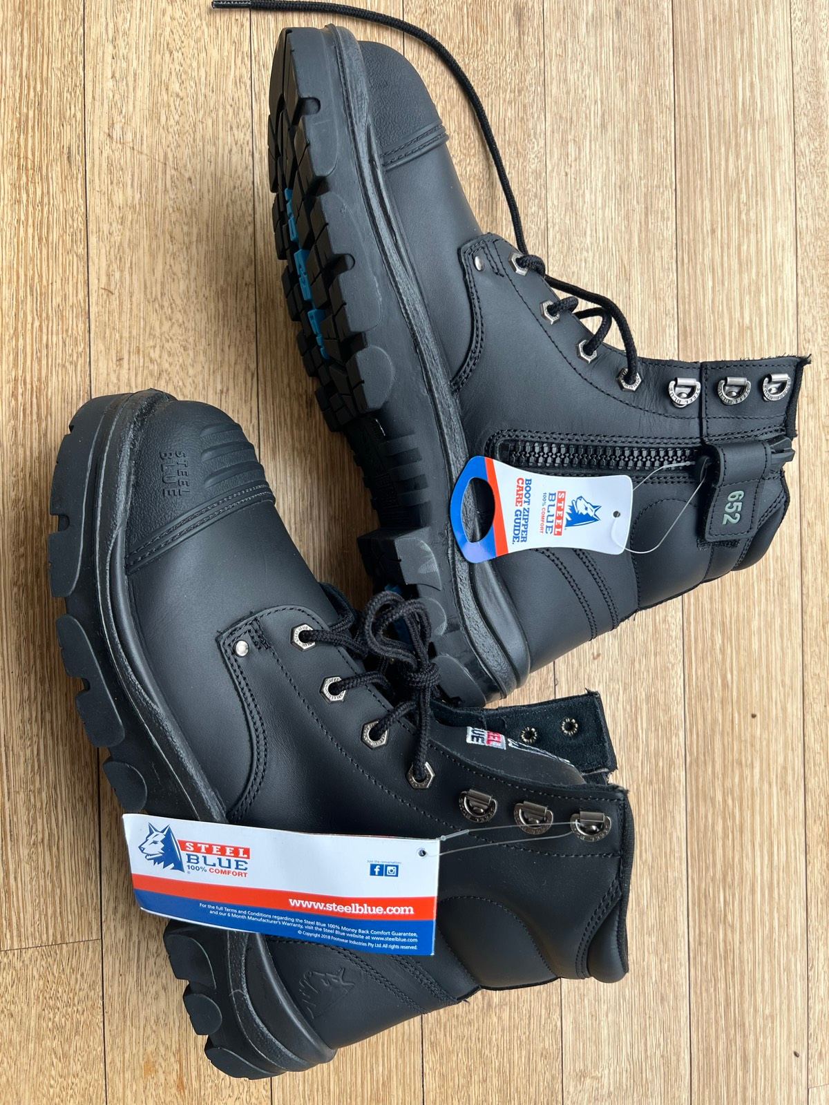 New Steel Blue 658 Parkes Zip Scuff Cap Safety Boot - Men's Shoes in ...