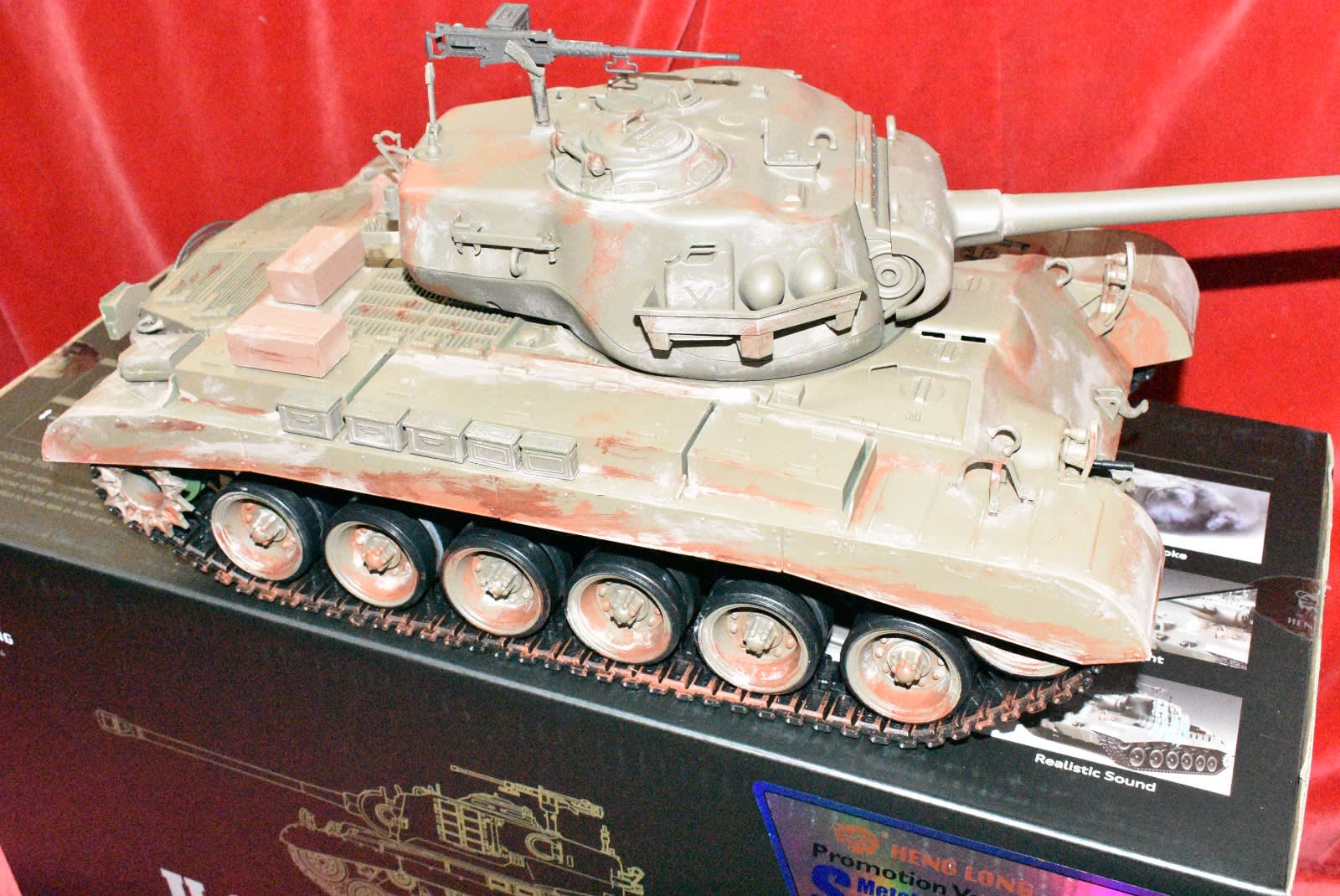 PERSHING M26 US TANK,R/CONTROL.HENGLONG,1/16 SCALE CUSTOM LIVERY.NEW ...