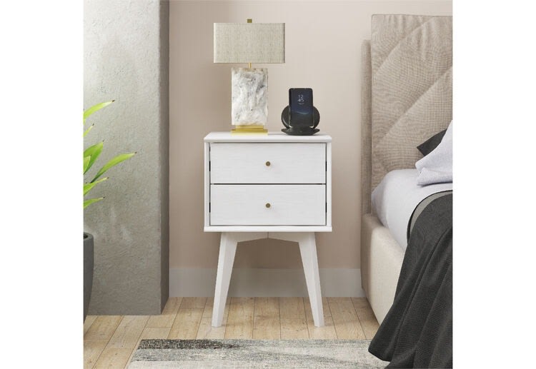 Brand New, 4 x Amart Bedside Tables (2-Drawer, Pearl White), $100 each ...