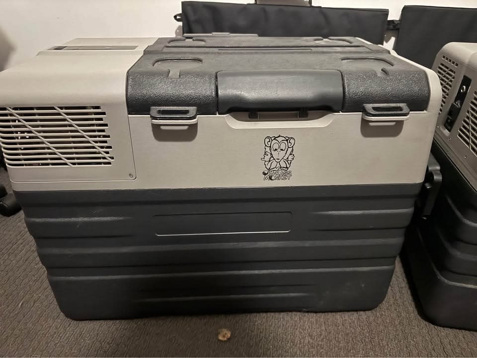 2 x Brass Monkey 42L Fridge/Freezers + 2 x 100W Solar Panels | Caravan & Campervan Accessories ...