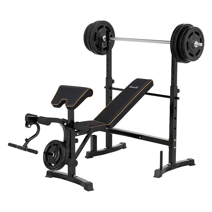 Weight Bench 10-in-1 Bench Press Home Gym Station 330KG Capacity - Gym ...