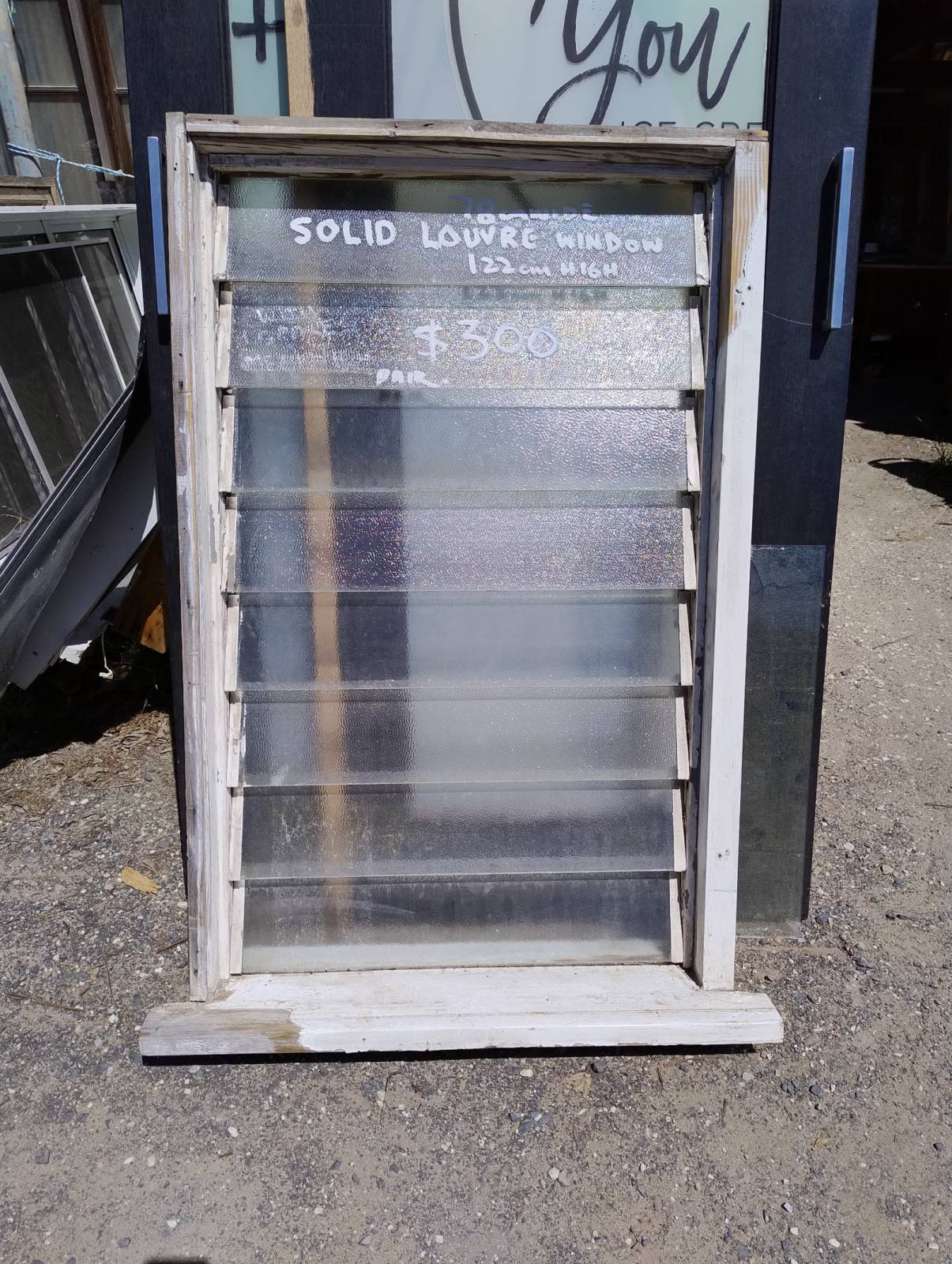Solid Timber Louvre Window - Building Materials in Moss Vale NSW ...