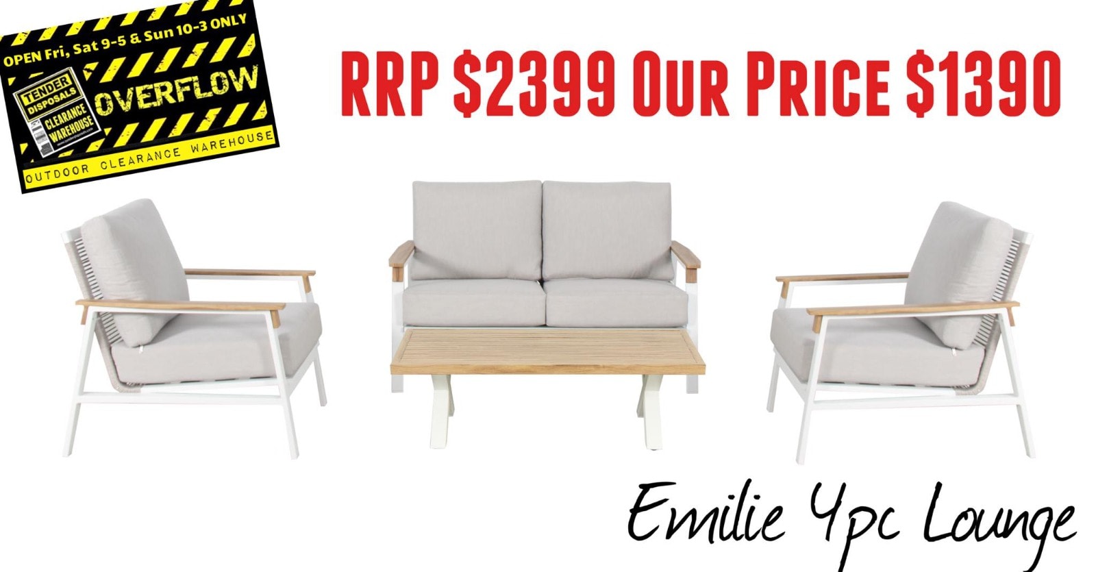 CHEAP OUTDOOR SETTING Emilie 4pc Lounge Lounging Relaxing Furniture in Daisy Hill QLD Gumtree Australia