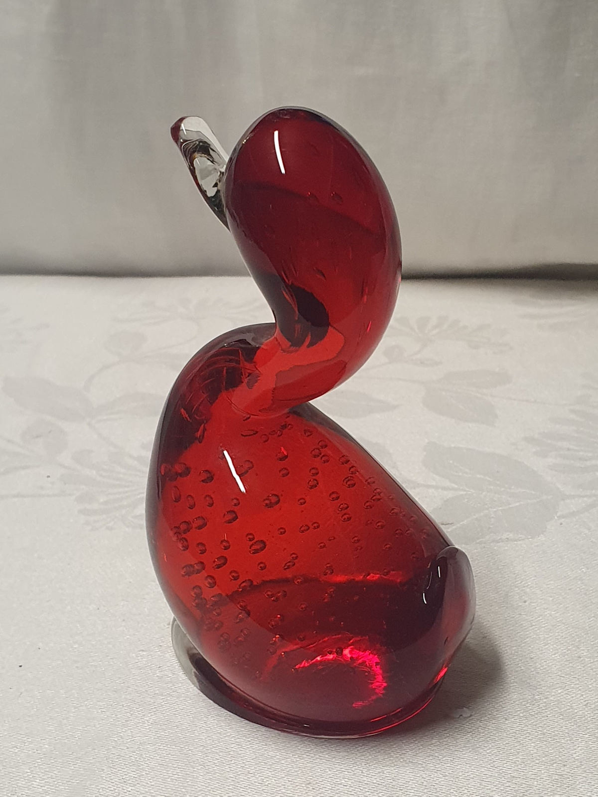 Whitefriars Dilly Duck Ruby Red with controlled bubble.. - Antiques in ...