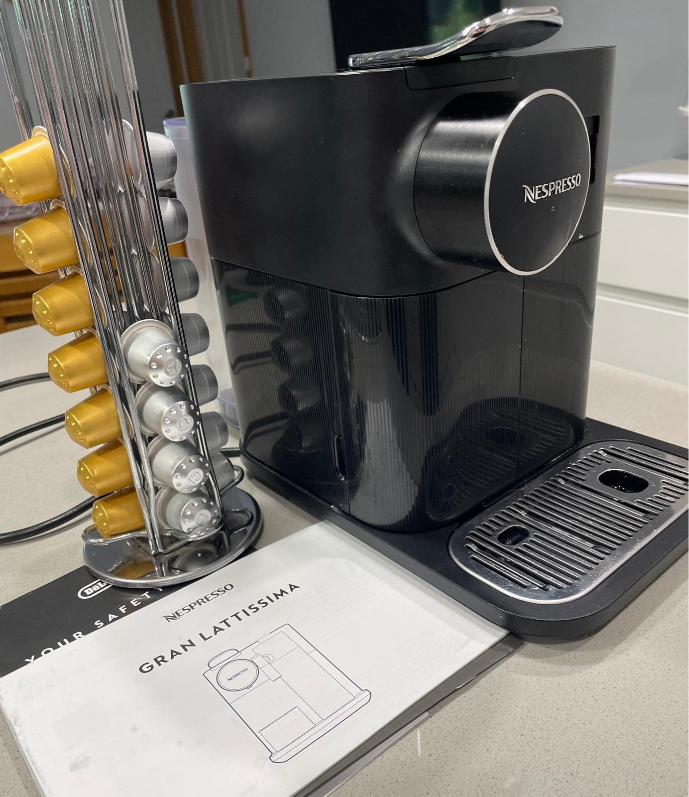 Nespresso Gran Latissima Black Automatic Capsule Coffee Machine ...