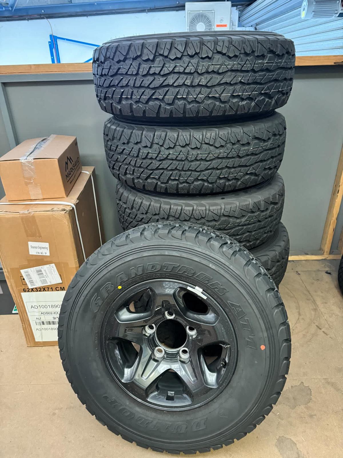Land Cruiser BRAND NEW 70 76 78 79 wheels tyres rims SET OF 5 | Wheels ...