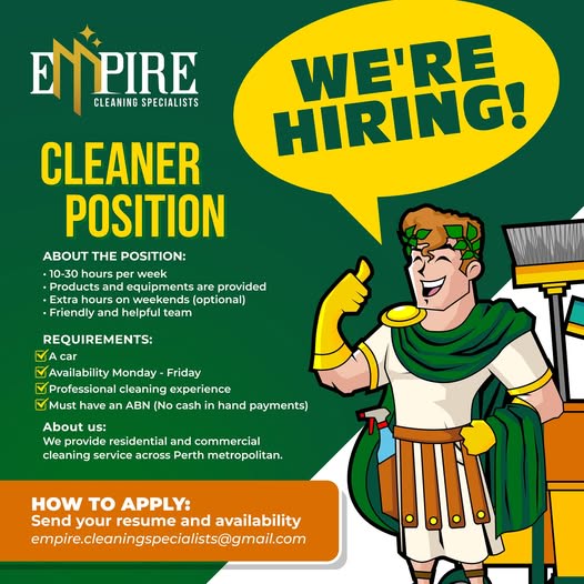 Residential & Commercial Cleaning(PERTH) | Cleaner & Housekeeper ...