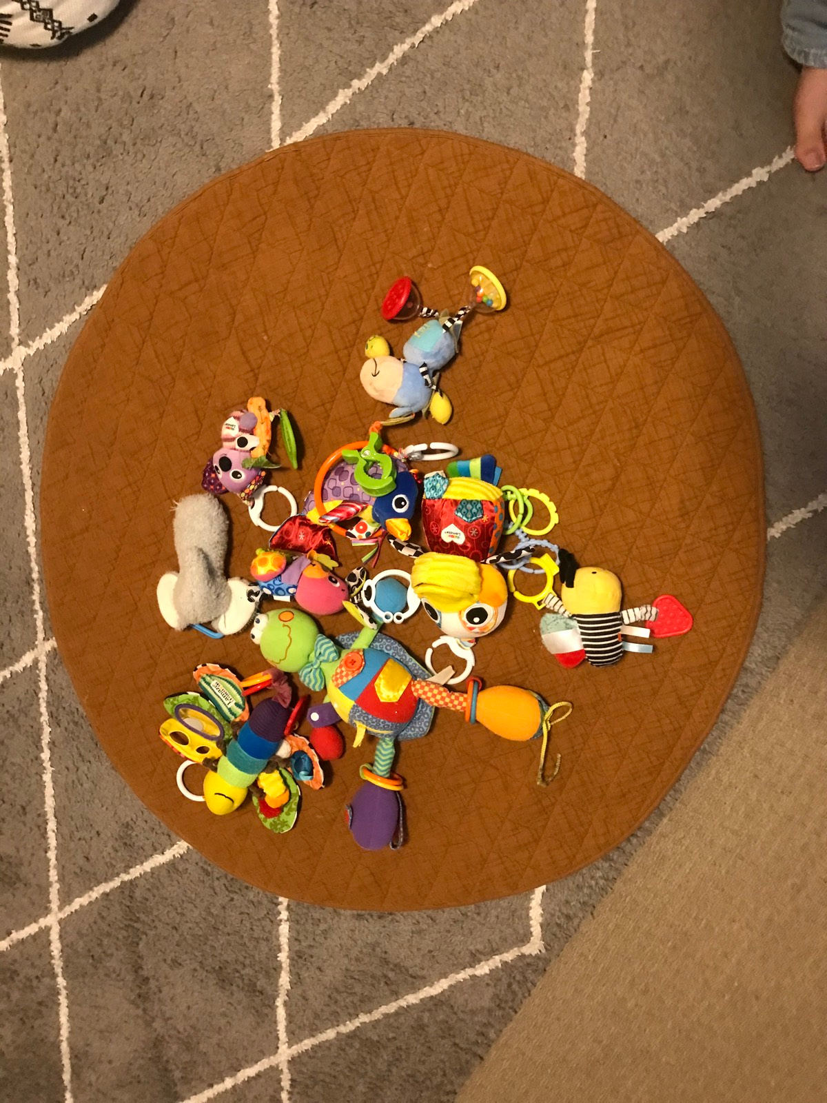 Material baby play mat with material rattles $2 lot - Toys - Indoor in ...
