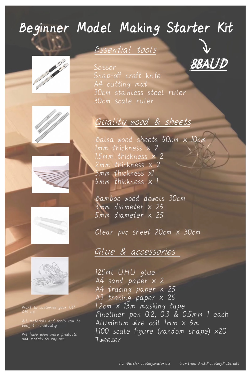 Model Making Supplies – Starter Kit + Individual Materials for Sale ...