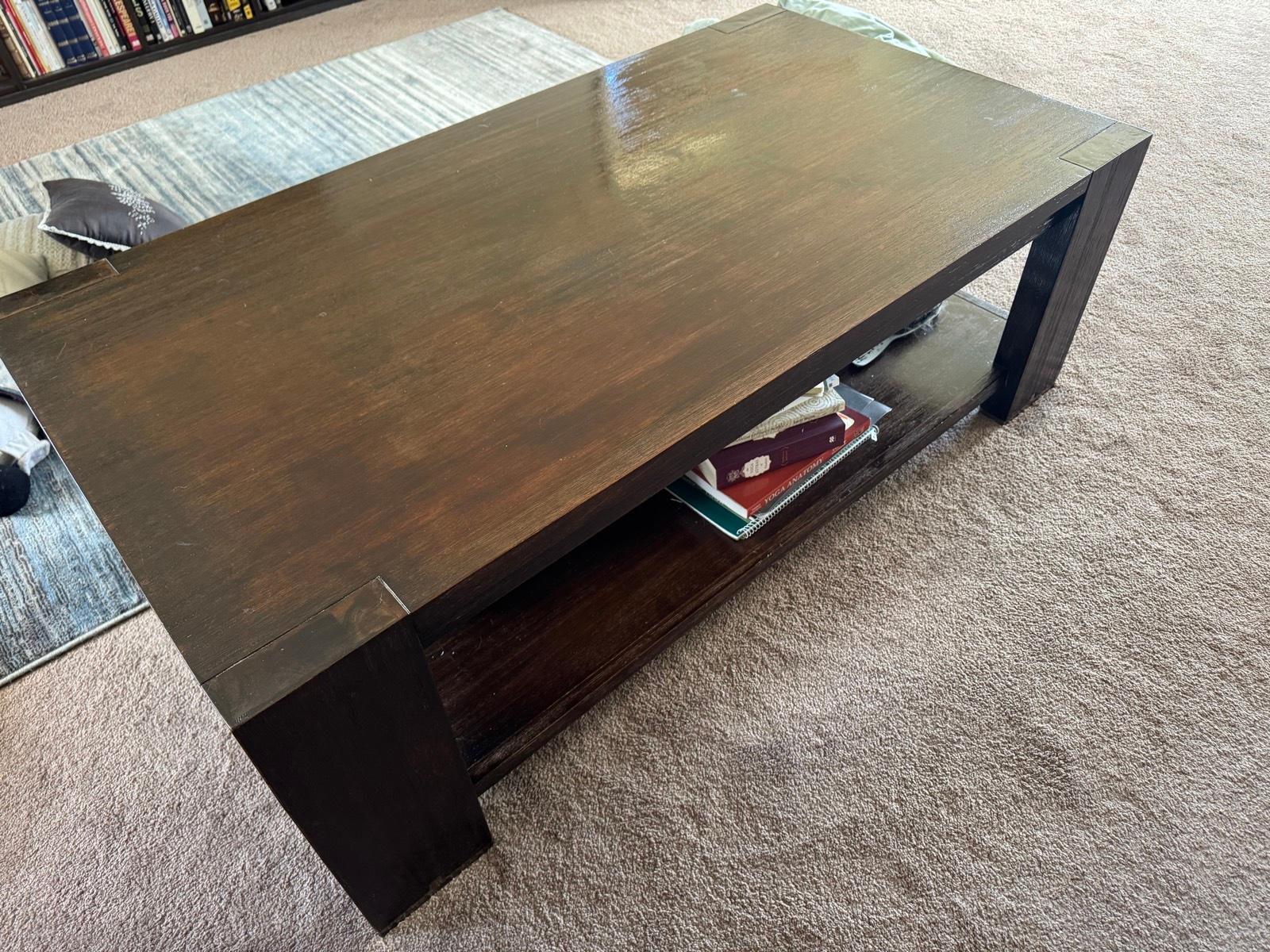 Dark Wood Coffee Table - Coffee Tables in Mount Stuart TAS | Gumtree ...
