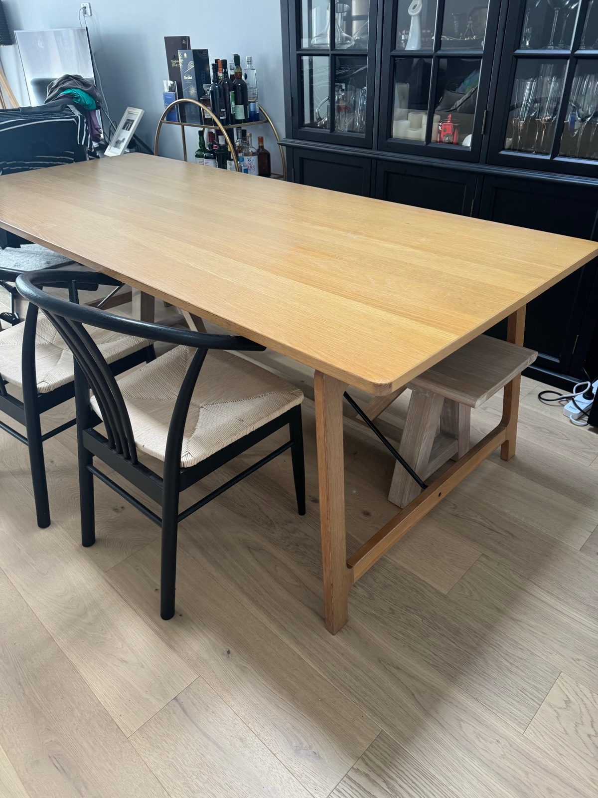 Freedom dining table solid wood + 2 chairs and bench seat - Dining ...