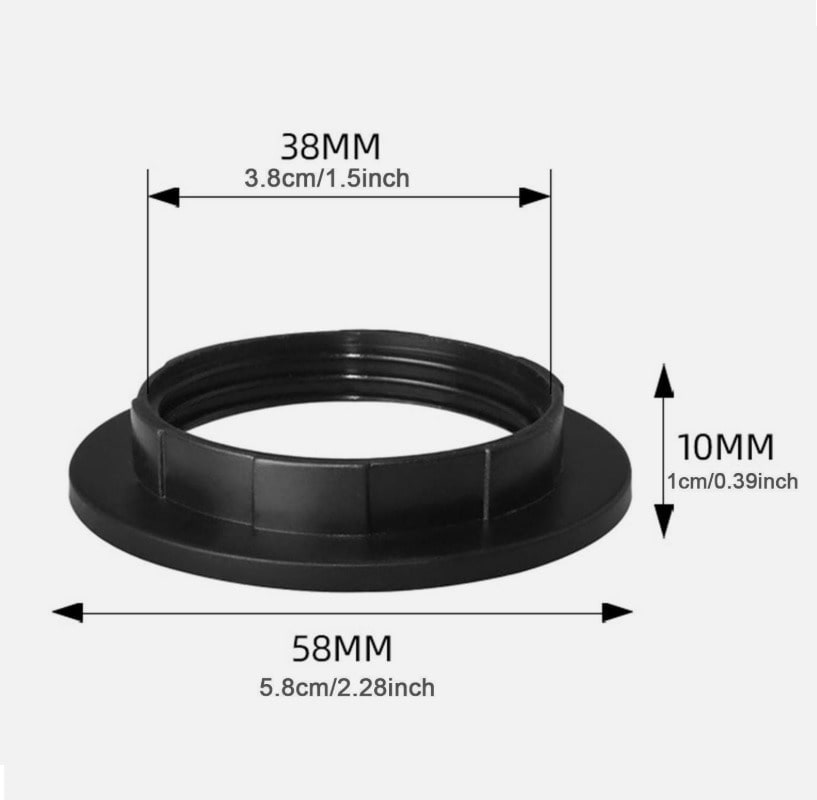 Light Socket Shade Adapter Ring for E26 Bulb Socket Lamp Shades - Other ...