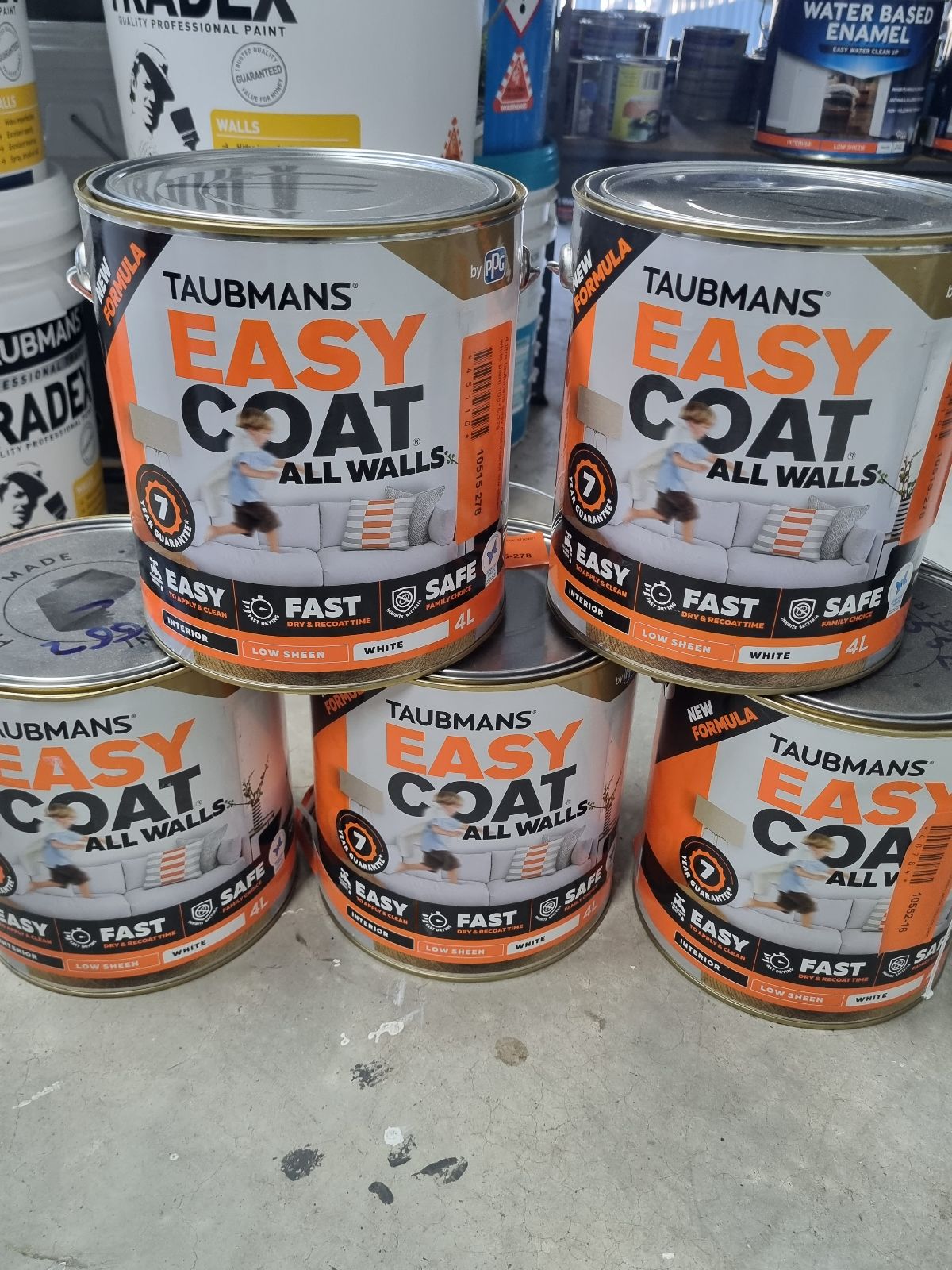 Taubmans Easycoat Wall Paint 4L Fresh, Sealed & Cheap Free Tinting ...