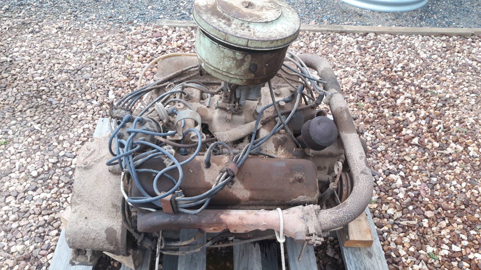 Y Block 272 ford customline engine complete turns over-not running ...