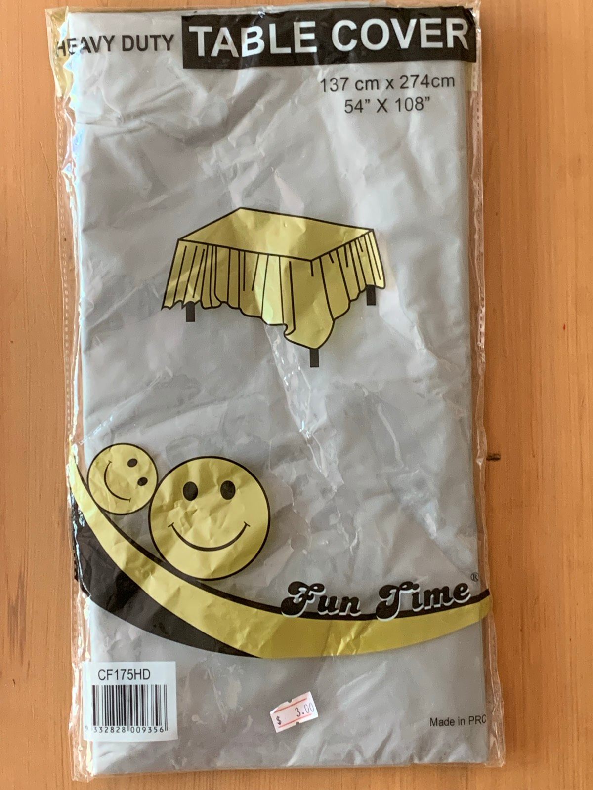 Grey plastic tablecloth - pending pickup - Manchester & Textiles in ...