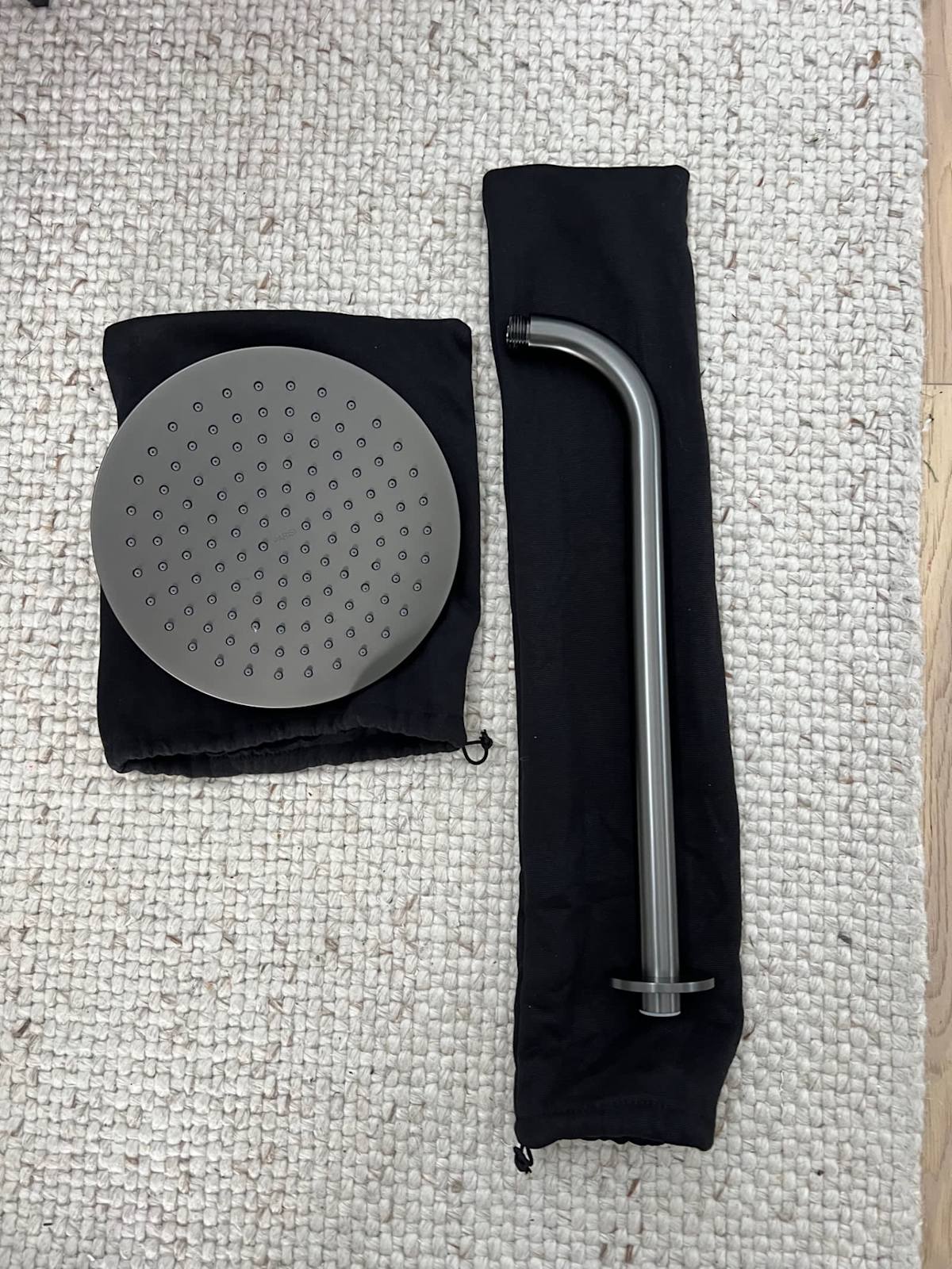 Parisi 200mm Brass Gun Metal (Fucile) Shower Head - Building Materials ...