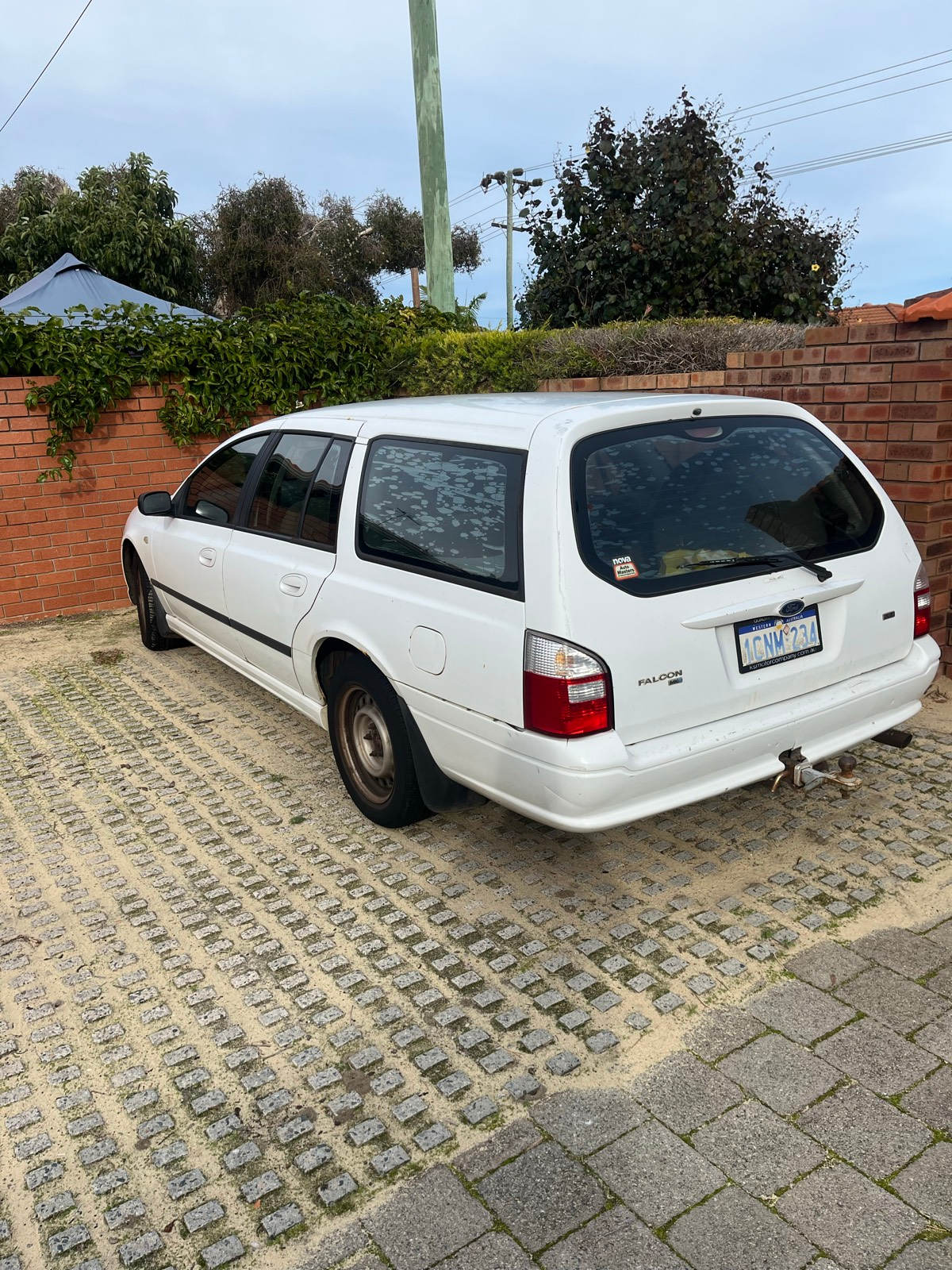 2007 BF Ford Falcon XT Station wagon white 260,000 klms. dedicated