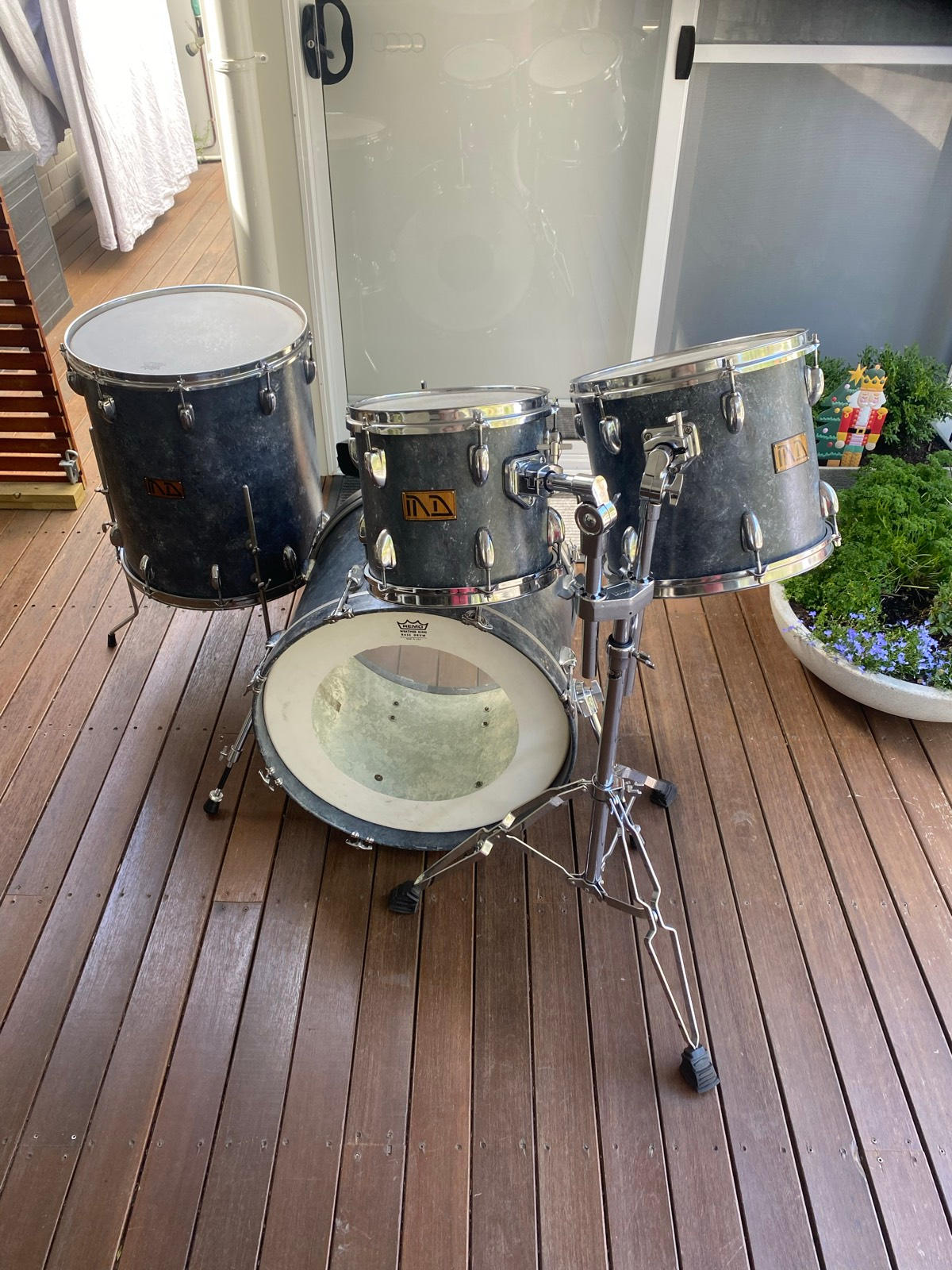 DRUMS...Vintage/restored shell pack..quality, Premier UK + Drouyn AUS ...