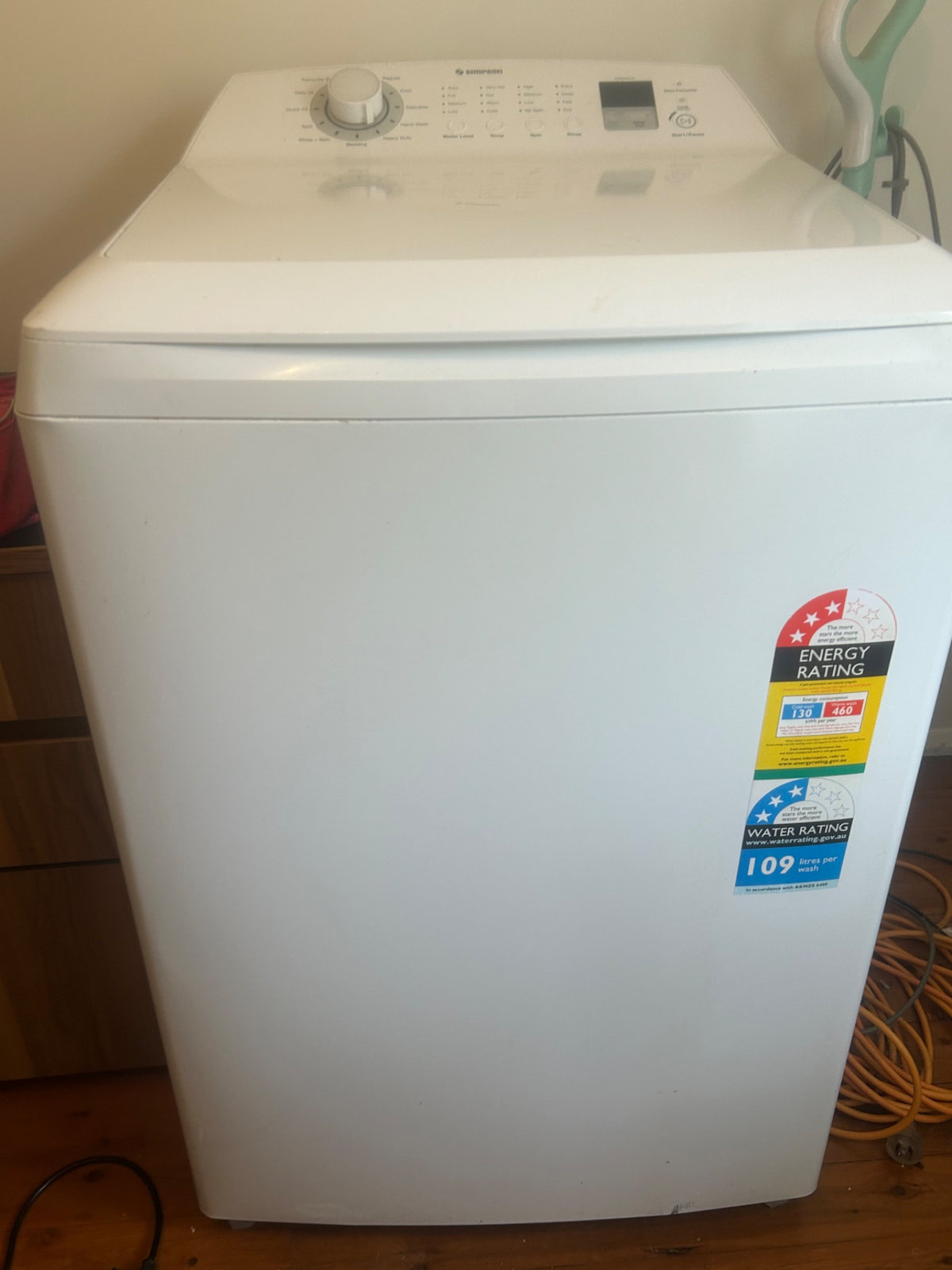 Washing machine 8.0kg simpson toploader - Washing Machines & Dryers in ...