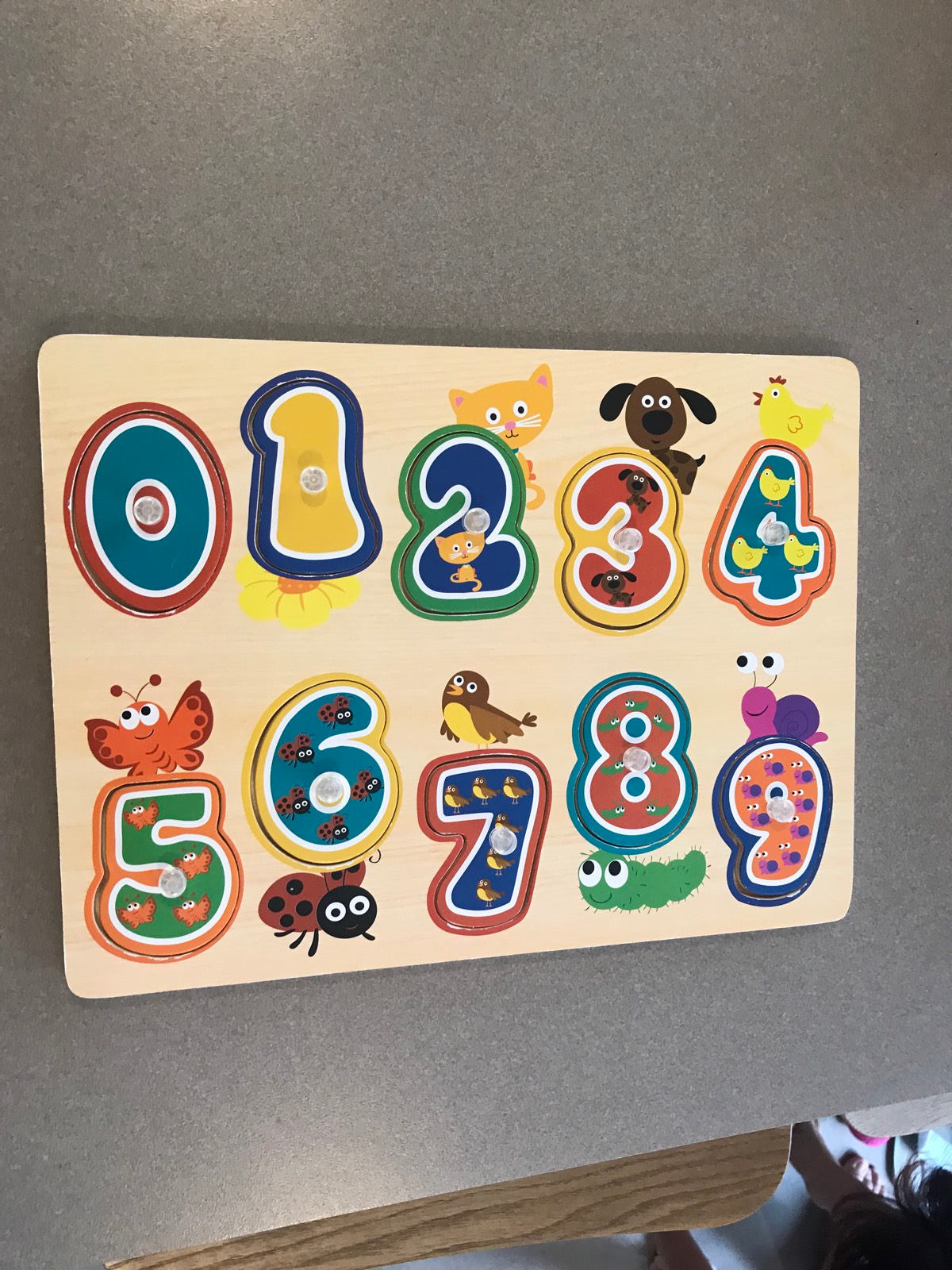 Wooden number board puzzle $1