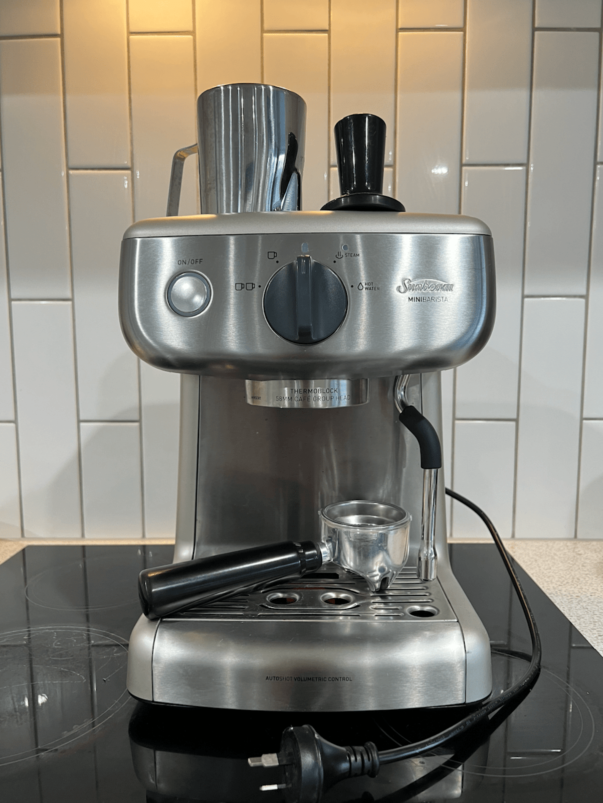 Sunbeam Mini Barista Coffee Machine EM4300S in Silver - Coffee Machines ...