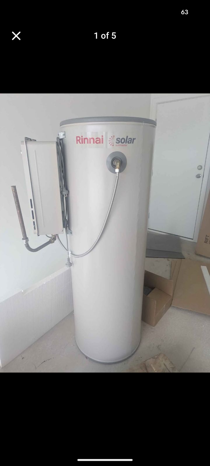 Rinnai solar sunmaster gas boosted hot water system - Other Appliances ...