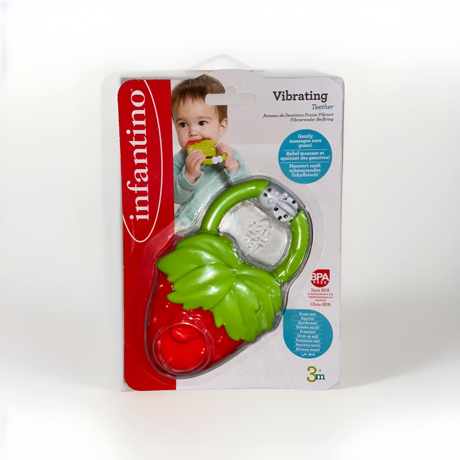 Infantino Vibrating Teether - Sore Gum Massager/Soother For Babies ...
