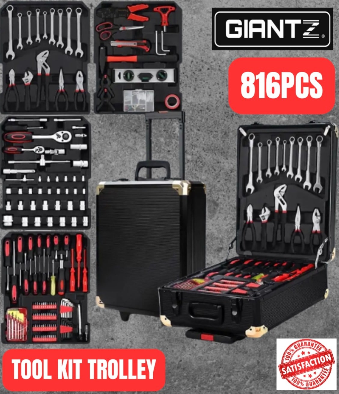 816pcs Tool Box Kit Trolley Case Portable Set - Limited Stock - Tool ...