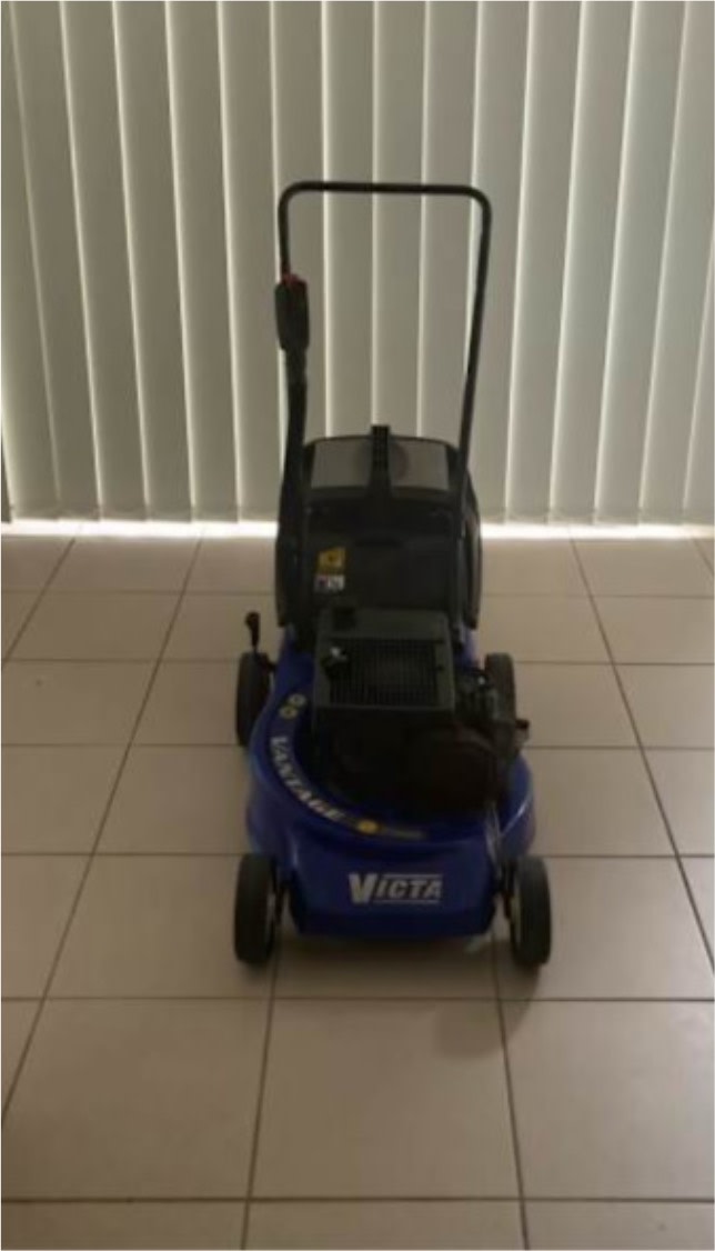 Victa Vantage Blue 2 Stroke Lawn Mower Complete W/ Catcher - Lawn ...