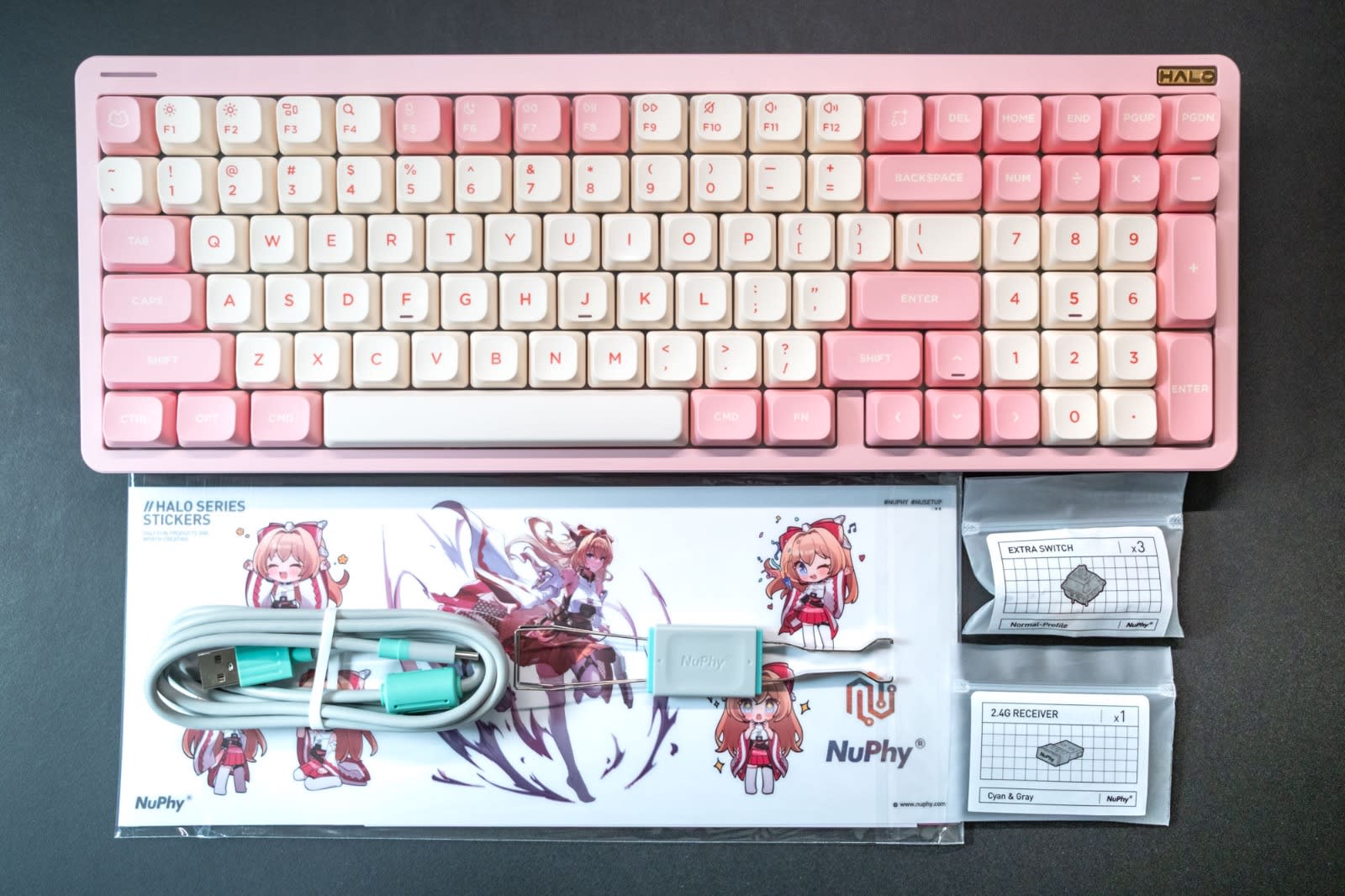 NuPhy Halo96 V2 Wireless QMK/VIA Mechanical Keyboard & Wrist Rest ...