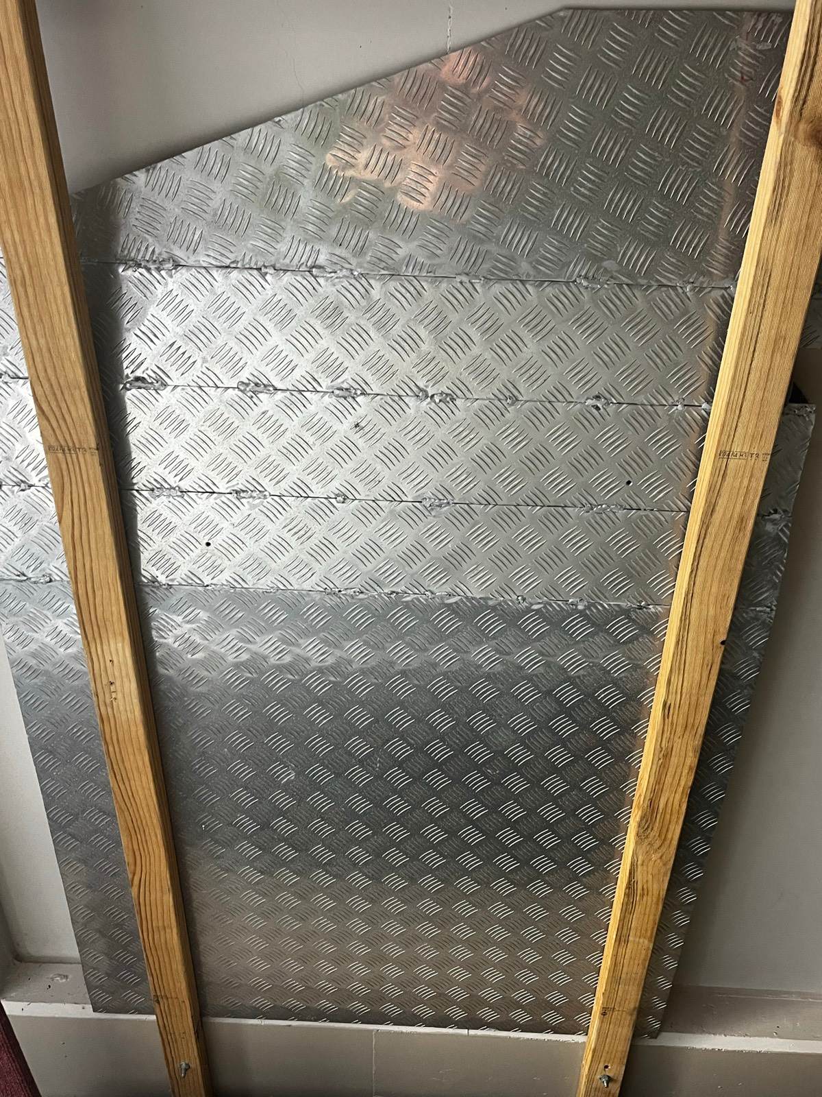 Checker Plate Aluminium Ramp: Approximately 1.7 meters x 1 meter ...