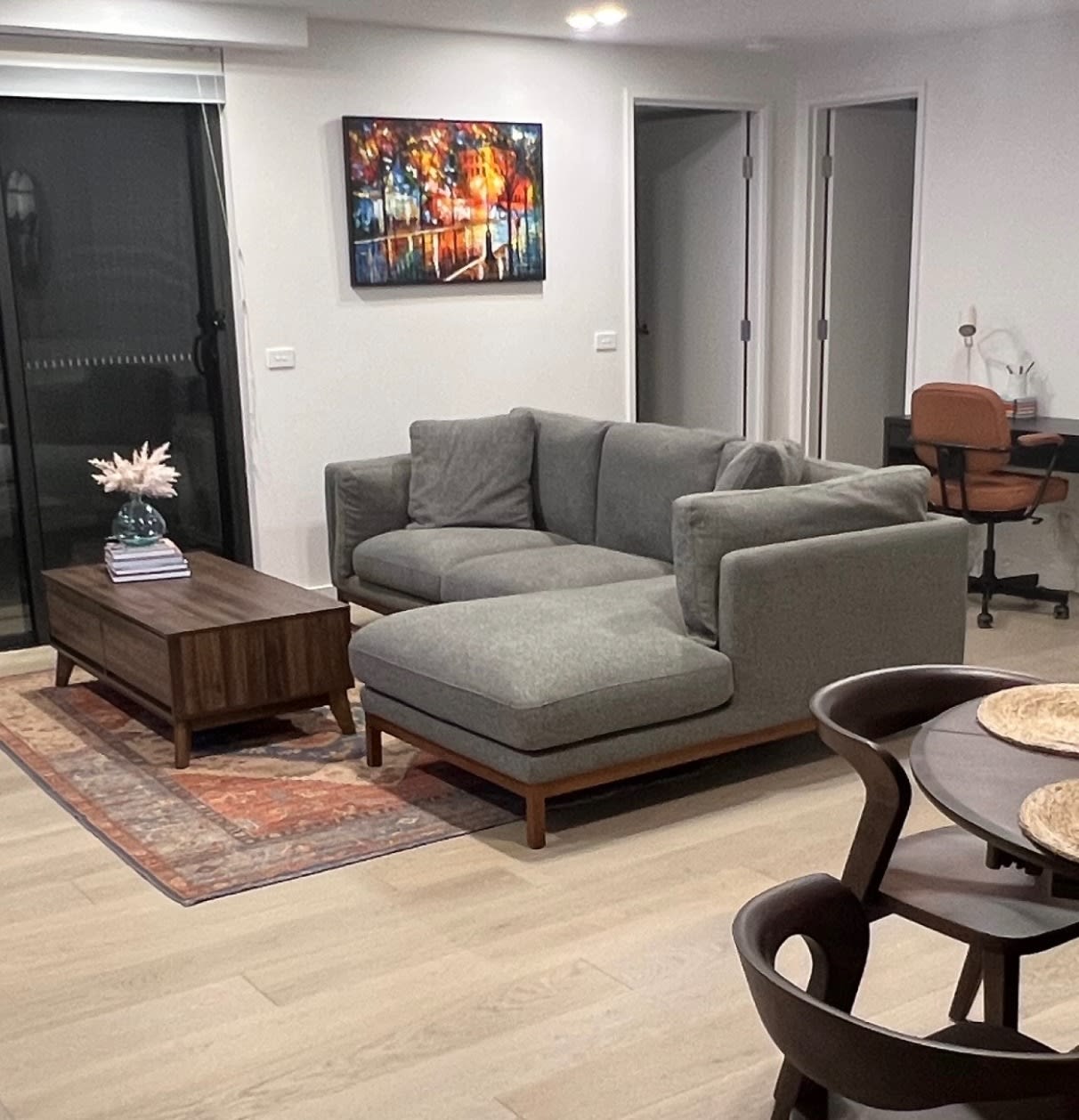 Grey Owen Chaise Sofa - Sofas in Dickson ACT | Gumtree Australia