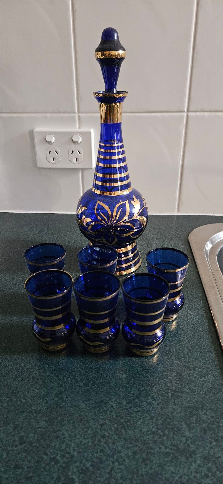 Antique Canter with 6 glasses - Excellent Condition - Antiques in ...