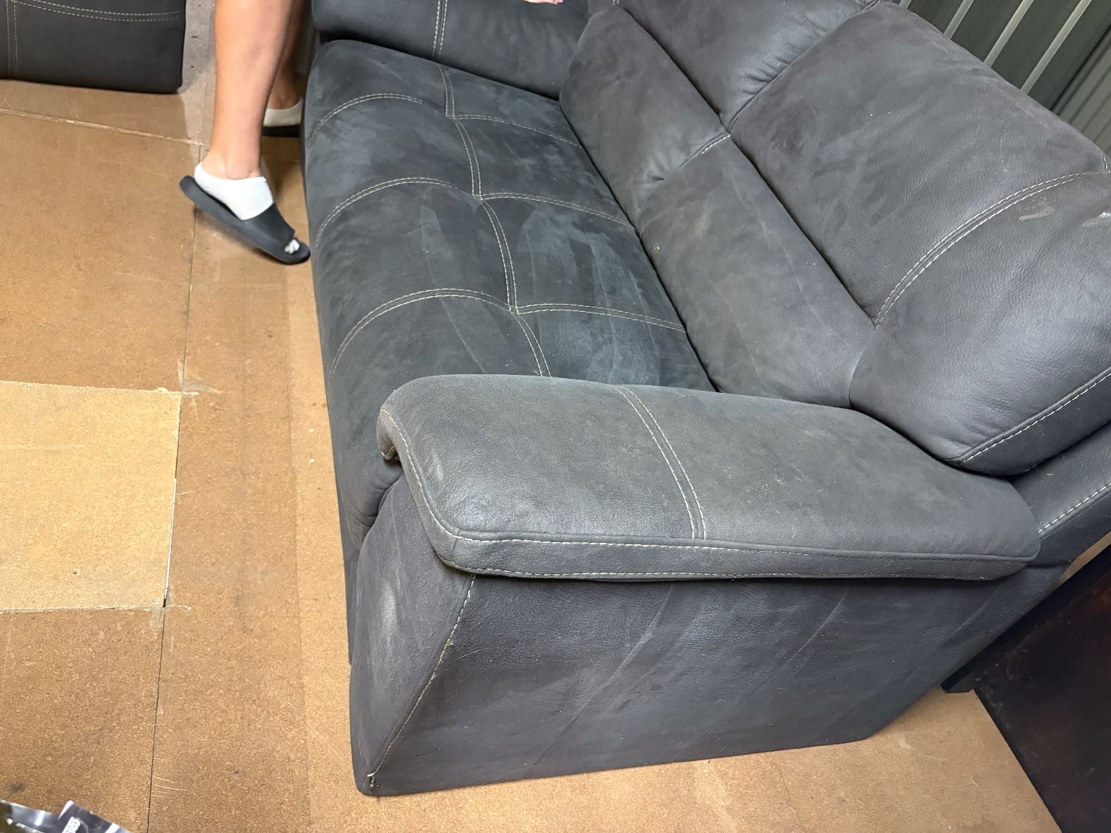 L shaped couch and a two seater matching sofa - Sofas in Richlands QLD ...