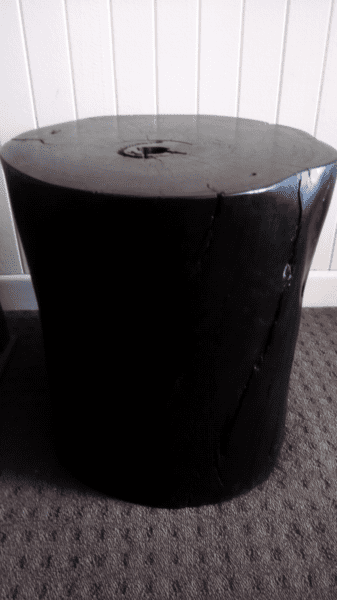 Bespoke tree trunk side table - Tuart - Ebonised - Buffets & Side ...