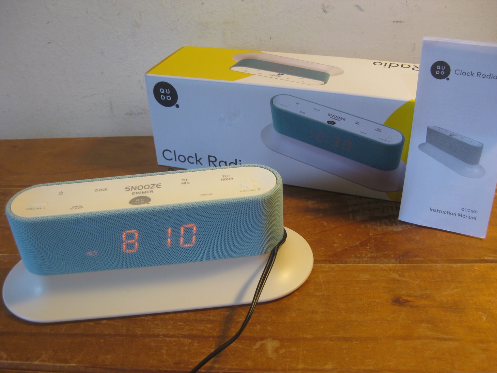 QU DO - Clock / FM Radio /Duel Alarm / LED Display / Cloth Grill (NEW ...