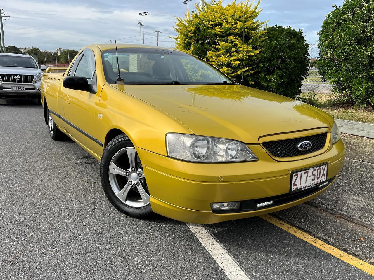 2002 Ford Falcon BA XL Ute Super Cab Gold 4 Speed Sports Automatic ...