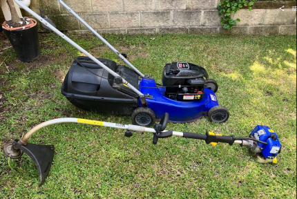 Used petrol lawnmower store