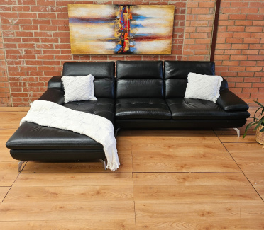 black leather lounge Sofas Gumtree Australia Free Local Classifieds