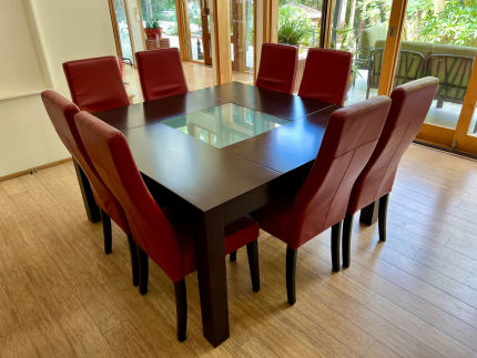 8 seater glass dining table and chairs Dining Tables Gumtree Australia Free Local Classifieds